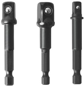 AS TOOL CENTER Socket Adapter Set,1/4", 3/8", 1/2" Drive Drill Socket ...