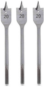 Inditrust Heavy duty 3pc Flat Wood drill bit Size 20mm Price in India ...