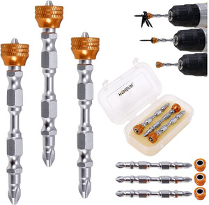 Homdum Screwdriver Insert Bit with Magnetic Cups, Set of 3, 6 cm x 4 cm ...