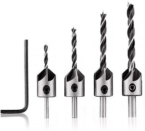 HASTHIP Chamfer High Carbon Steel Countersink Drill Bits for ...