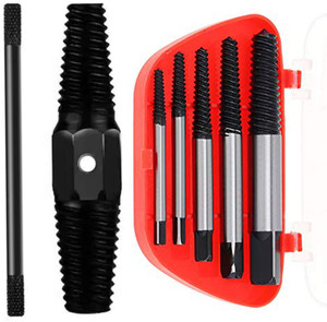 Kiesh PSE03 Pipe Broken Extractor 1/2" + 3/4" Double Head Stud and 5 ...