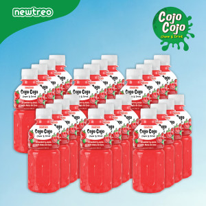 Newtreo Cojo Cojo Strawberry Juice With Nata De Coco Pack Of 24 Chew ...