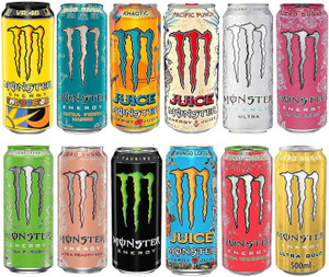 Monster Energy Drink Variety Pack | 12 Flavors, Low Sugar or Zero Sugar ...
