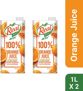 Real Activ 100% Orange Juice - With No Added Sugar & Preservatives ...