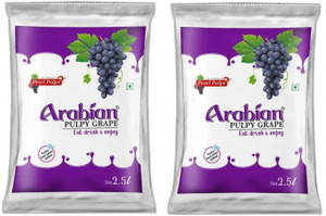 arabian Pulpy Grape Juice 2 packets x 2.5 litres each Real & Natural ...
