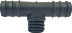Rainmark 75 Pcs Poly Fittings Tee 16MM Thread 0.5"Plastic T Connector ...
