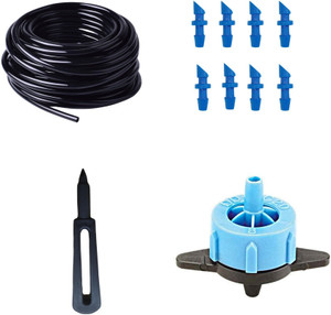 Farmer Girl 4MM FEEDER LINE- 5M/PIN CONNECTOR-10/BLUE EMITTER-10/PUNCH ...