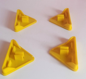 NR TRADERS Angle Iron Plastic End Caps Degree Corner Feet Glides (002 ...