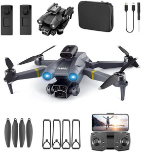 PTCMart 360 Obstacle Avoidance FPV MAX M3 Drone Foldable Drone with 3 ...