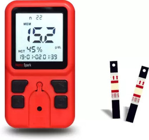 Hemo Spark Digital Portable Hemoglobin Hemometer with 25 Strips and 25 ...