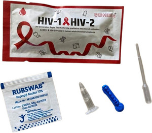 WebMedia 3rd Gen, HIV Self-Test, Quick, Detects HIV Antigen in Blood ...
