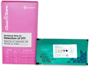 Clear & Sure Urinalysis Strip for Detection of UTI Pack of 10 Antibody ...
