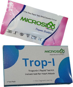 MICROSIDD Trop-I Heart Attack Test Pack of 1 Antigen Self Test Kit ...