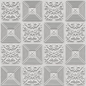 Kayra Decor 3D Self Adhesive Wall Panel -White Color Flower Pattern ...