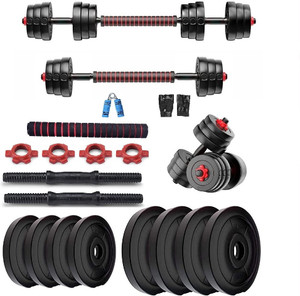 BodyFit 20 kg Weight Plates 3kgx4,2kgx4, Adjustable Home Gym Set ...