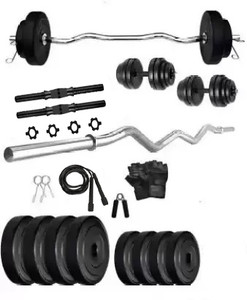 L'AVENIR FITNESS 22kg PVC Weight PLATE DUMBBELL SET with FITNESS ...