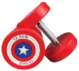 Rocky Traders PVC 12.5 Kg Red Color Dumbell Set Adjustable Dumbbell ...