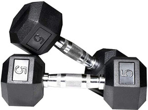 FITRXX Professional HEX Shape Premium Quality Rubber Fixed Weight ...