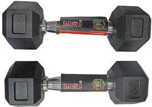 USI UNIVERSAL Dumbbells, Hex Dumbbell Set, Hexagon Rubber Dumbbells ...
