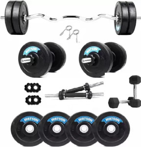 Watson 8 kg Home Gym kit Weight (2kgx4=8kg),3ft curl rod,2.5x2 Hex ...