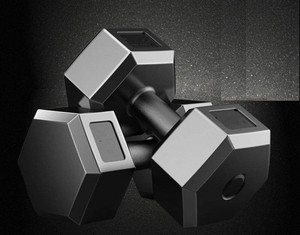 unique fit PVC Dumbbell Set 5KG X 2 PCS, 1 Pair Dumbbells, Hex ...