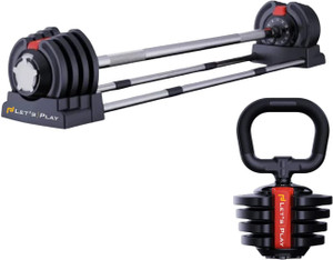 lets play Weight Lifting Straight Gym Barbell With Kettlebell/Rod Set ...