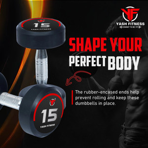 yash fitness Set Of 15KGX2 High Quality Rubber Professional Bouncer ...