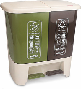 NAYASA 2 IN 1 Bold Waste Bin | Seperate Pedals | Dry and Wet Waste Bin ...