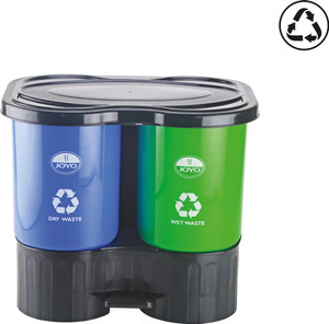 JOYO Oval Dual Dust Bin 15.4 Liters - Plastic Dustbin Price in India ...