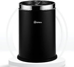 Mofna Black Solid Dustbin Without Lid, 12x24 Inch, 50 Liter, Paper Bin ...