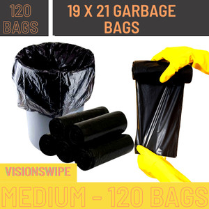 visionswipe Plastic Dustbin Medium Pack of 4 Grocery Bags Price in ...