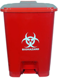 MEDISKY Step-On Bio-Hazard, Bio-Medical Waste Bin (10 Litres) Plastic ...