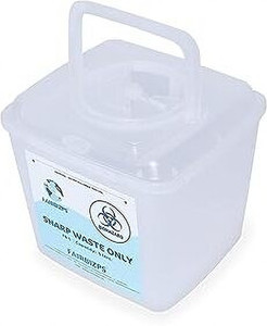 FAIRBIZPS Bio-Medical Sharps Container for Needles, Glass Waste and ...