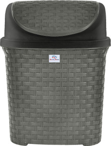 Heart Home Multiuses Plastic Dustbin 7 Litre (Grey) Plastic Dustbin ...