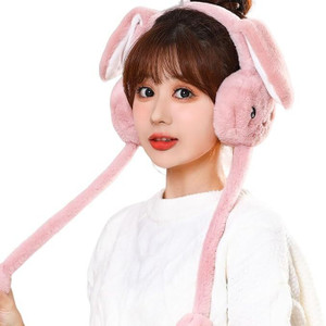 TMC Cute Rabbit Bunny Design Soft Foldable Ear Moving Earmuff for Girls ...