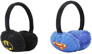 MADDYGROUP KIDS HEADPHONE EARMUFF COMBO OF BATMAN BLACK & SUPERMAN BLUE ...
