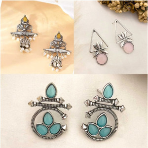 Flipkart.com - Buy DANGAR ENTERPRISE Silver Oxidised Ethnic Stone for ...