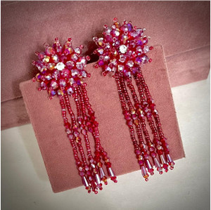 Flipkart.com - Buy TANLOOMS Stone Jhallar-Red, Beautiful Design Western ...