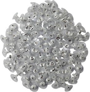 Flipkart.com - Buy Productmine Flat Clear Plastic Ear Back Stoppers ...