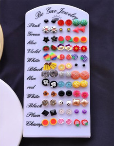 Flipkart.com - Buy Honbon Multicolor & MultiDesign Stud Earring for ...