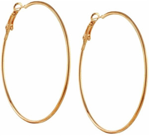 Flipkart.com - Buy MEHAK CREATION GOLDEN LOOP EARRINGS Metal Hoop ...