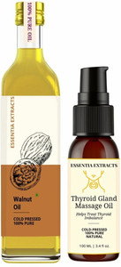ESSENTIA EXTRACTS Thyrocare Kit of Cold Pressed Walnut Oil(25ml ...