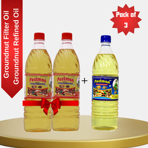 Postman Refined Groundnut oil and Cold Pressed Filter Groundnut Oil ...
