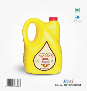 Manas Natural Kachi Ghani Mustard Oil | Healthy Cooking Mustard Oil Can ...