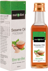 nutndiet Cold Pressed Sesame Oil, Heart Healthy Edible Til ka Tel for ...