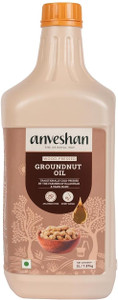 Anveshan Wood Pressed Groundnut Peanuts Oil 2 Litre | Plastic Can ...
