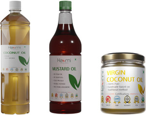 Havmi Organic Cooking Oils Combo Pack Coconut Oil Plastic Bottle Price ...