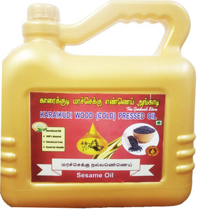 V4MART KARAIKUDI WOOD COLD PRESSED Nallennai / Sesame / Gingelly Oil ...