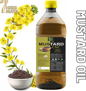 7Herbmaya Cold Pressed Organic Mustard Oil/Sarso Tail for Food Cooking ...