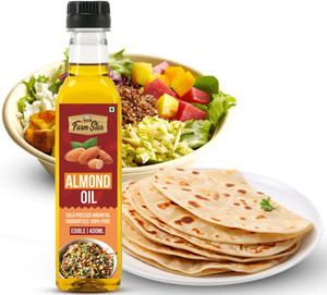 farm star 100% PURE ALMOD OIL - EDIBLE, COLD PRESSED & UNDILUTED- BADAM ...
